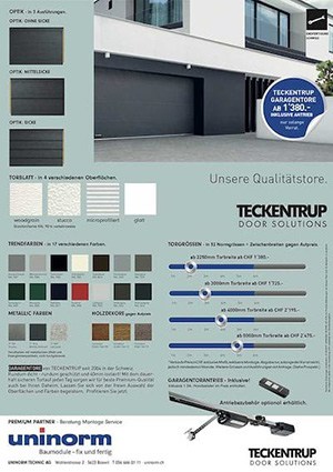 Garagentore kaufen Sie am Besten bei Uninorm.